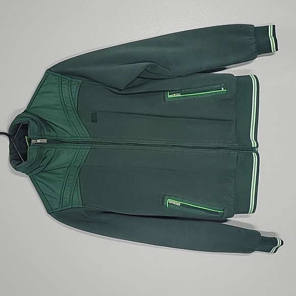 Hugo Boss | Jackets & Coats | Vintage Boss Hugo Boss Mens Green Varsity ...